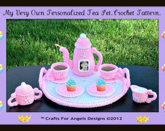 Crochet tea set | Etsy