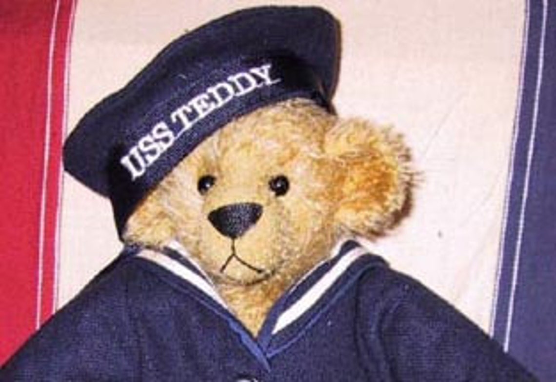 USS Teddy First Mate Bear and Uniform | Etsy