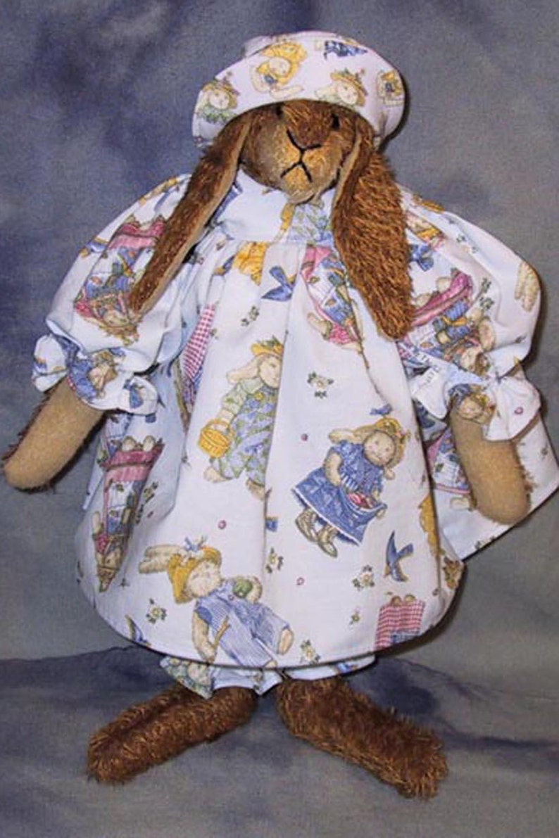 Country Bunny PDF Digital E-pattern: 18inch Rabbit and - Etsy