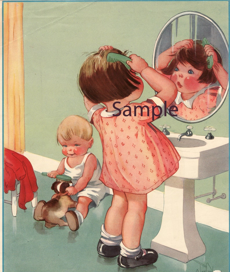 Children’s Health Posters From 1950’s: Good Grooming - Etsy