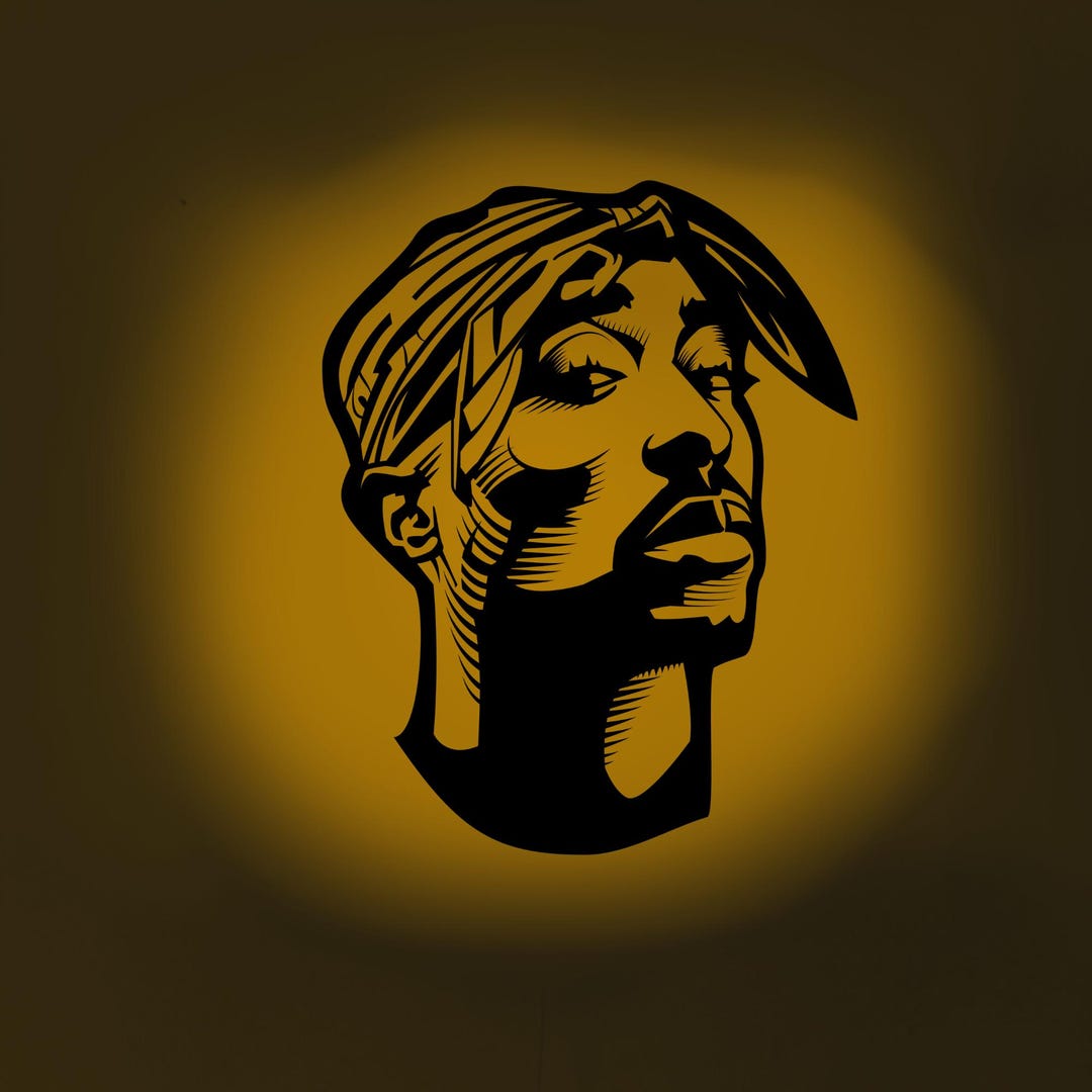 Tupac Metal Wall Art, 2pac Metal Wall Gift, Tupac Metal Wall Decor ...