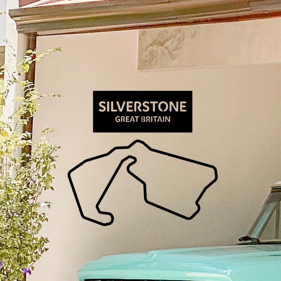 Silverstone Circuit Sign, Great Britain F1 Circuit Metal Wall Art, F1 ...