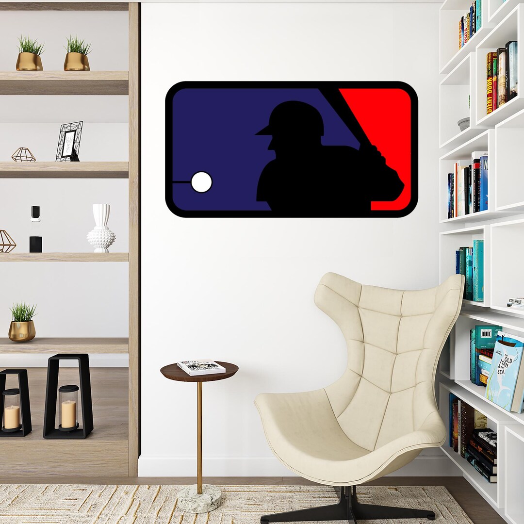 Major League Baseball, Colorful Baseball Metal Sign, Baseball Fan Home ...