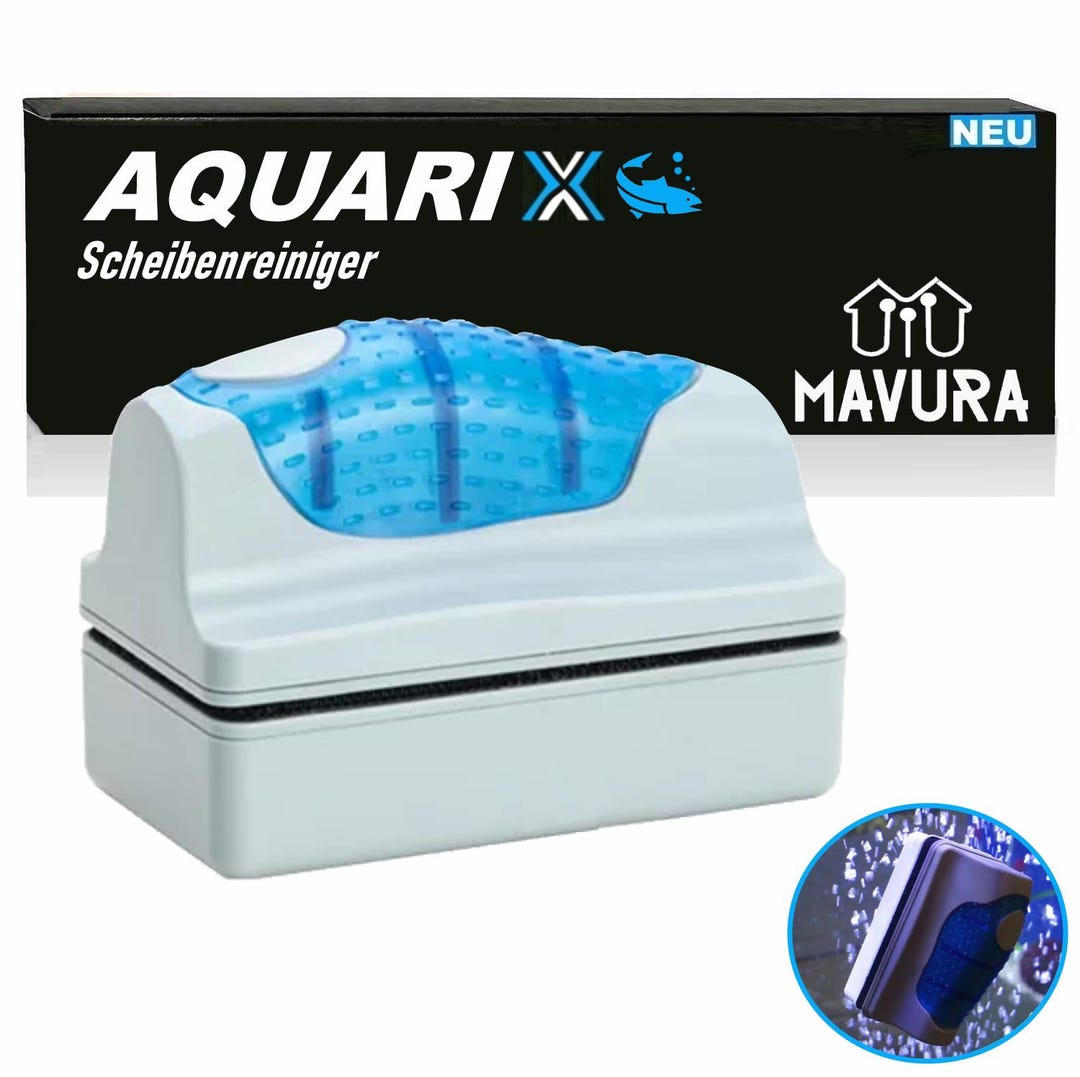 AQUARIX Window Cleaner Aquarium Algae Magnet Magnetic Cleaner Floating ...