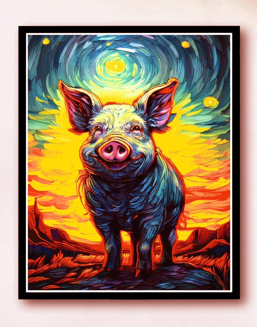 Pig Design for Personalized Items Gift Idea Printable Digital Download ...