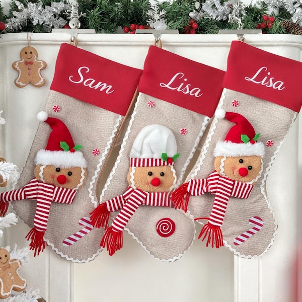 Gingerbread Stocking - Etsy