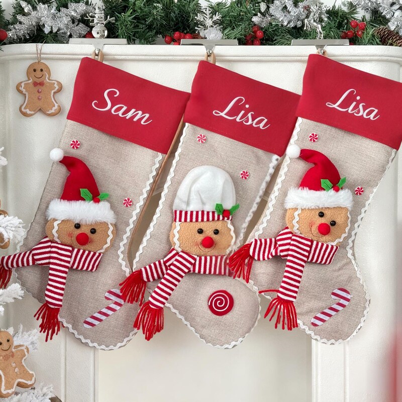 Gingerbread Stocking - Etsy