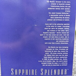 Sapphire Splendor Barbie - Etsy