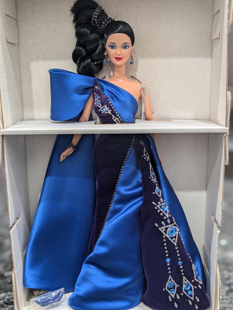 Sapphire Splendor Barbie - Etsy