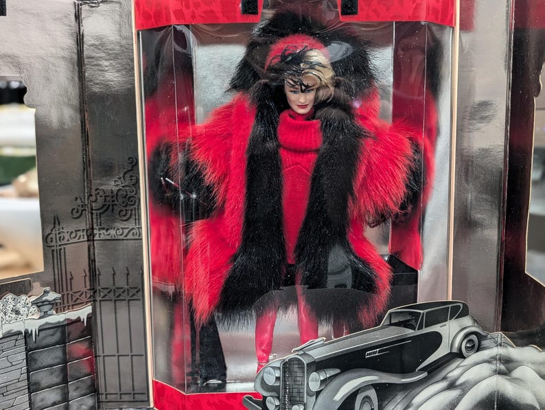 Barbie as Cruella De Vil in Red - Etsy