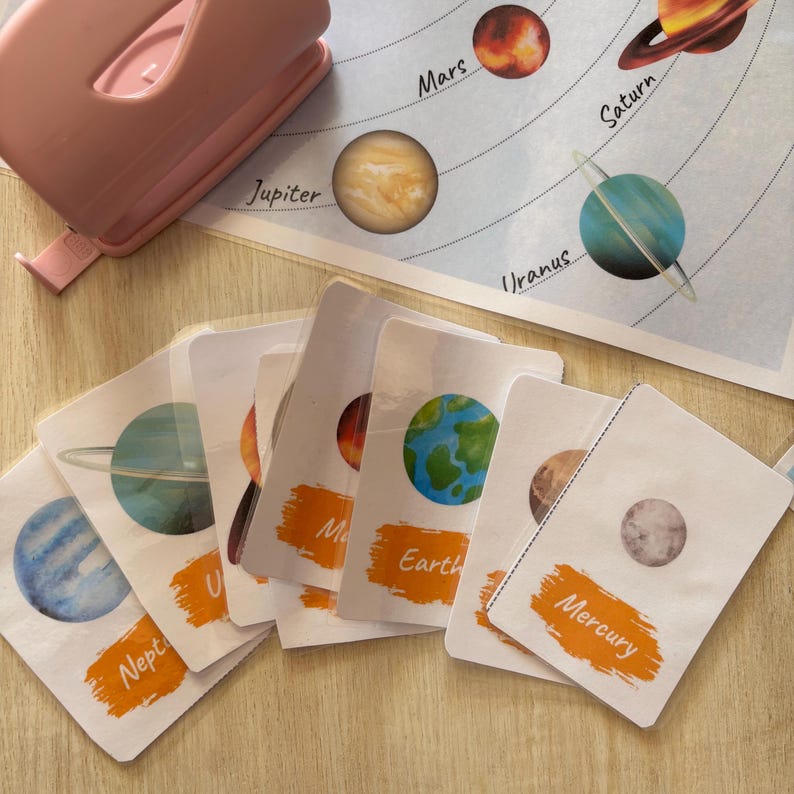 Solar System Planet Printable Flashcard Activity Set, Science, STEM ...