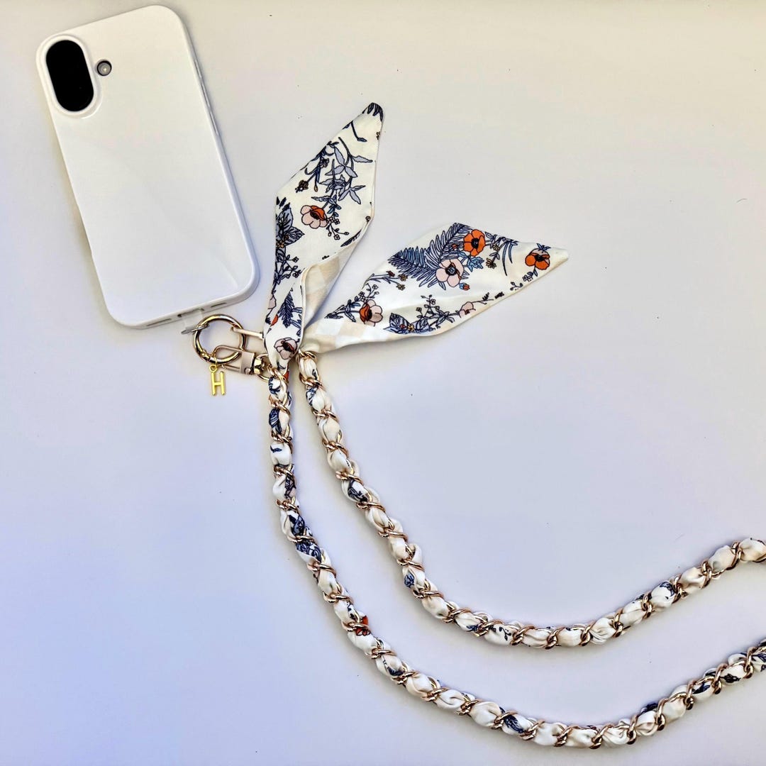 Personalized Phone Strap Chain, Crossbody Phone Lanyard, Custom Letter ...