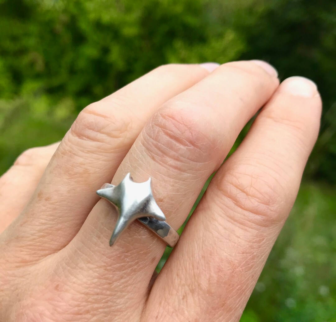 Manta Ray Ring, Sterling Silver Ring, Made to Order, Proceeds to ...