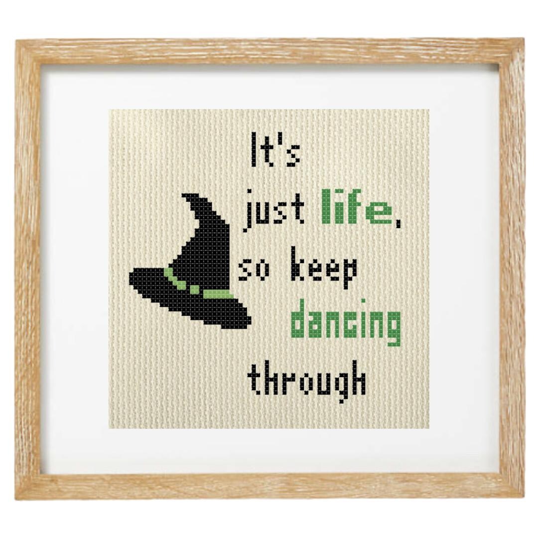Wicked Inspired Cross Stitch Pattern – Digital Download – “defy Gravity ...