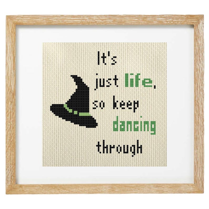 Wicked Inspired Cross Stitch Pattern – Digital Download – “defy Gravity ...