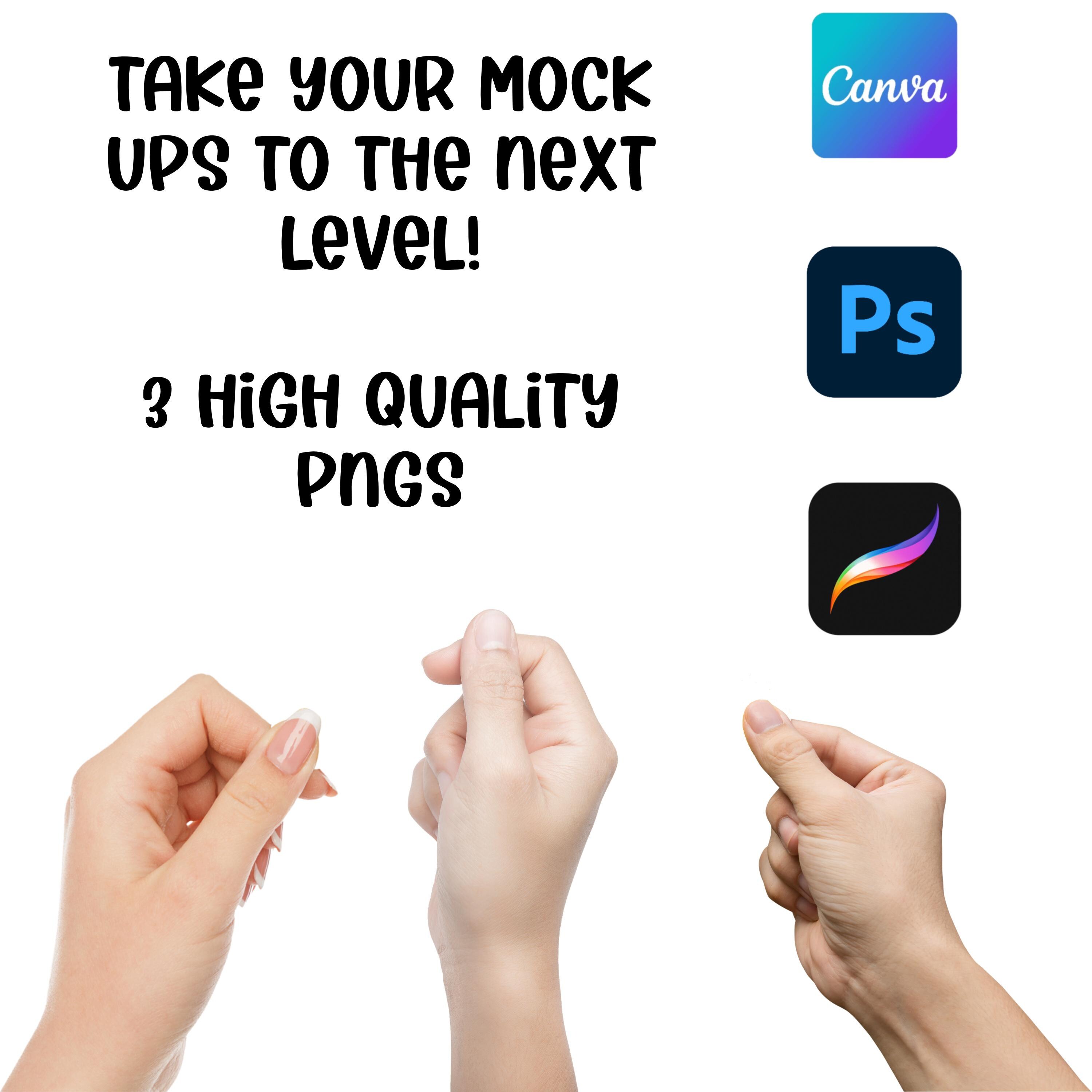 Hands Holding Sticker Mockups – Realistic for Sticker Mock Ups Use in ...