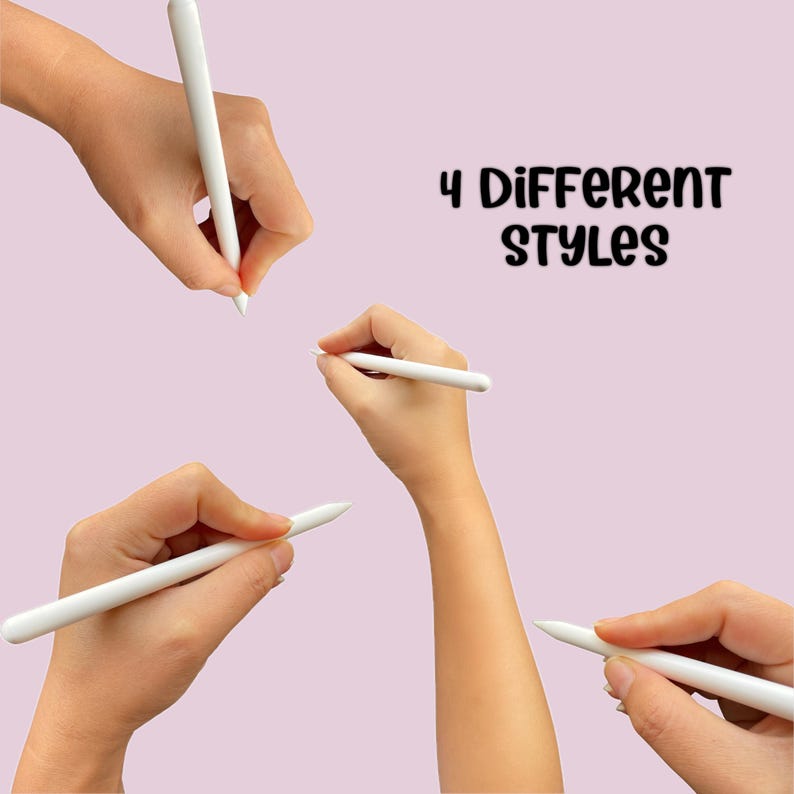 Apple Pencil Hand Mockup Set: Canva-compatible Designer Mockups ...
