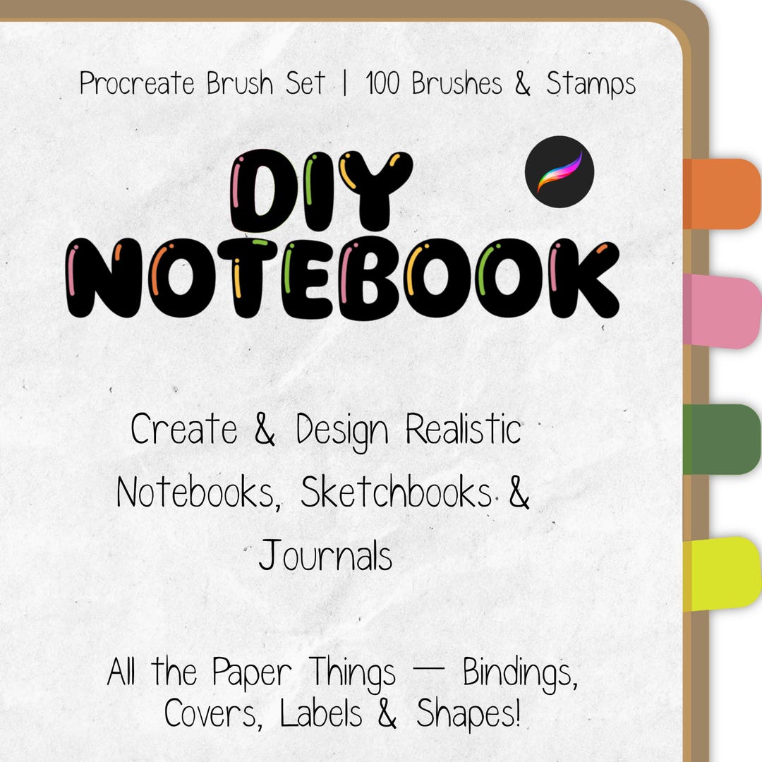Procreate Brush Set - DIY Notebook, Paper Texture (digital Download) - Etsy