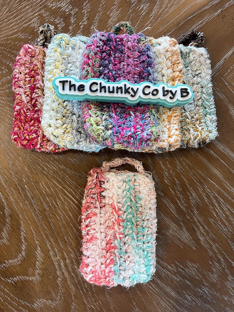 Handmade Exfoliating Soap Saver Pouches - Etsy