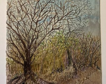 Bare Tree Embroidery - Etsy