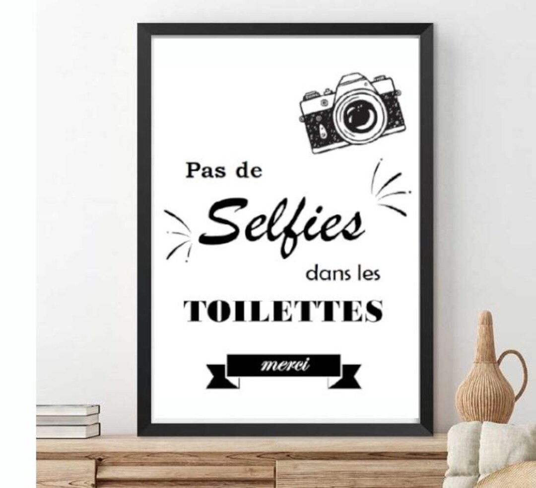 WC Humor Poster No Selfies A3/A4/A5 Digital File Toilet and Bathroom Wall Decoration - Etsy