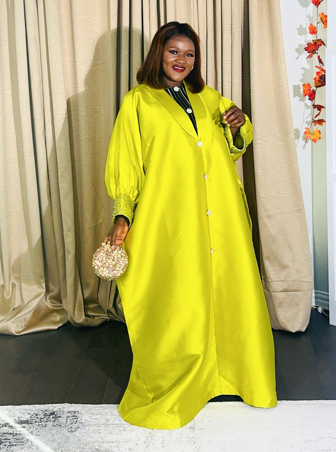 Mikado Kaftan Bubu With Aso Oke Design: Fits Small-2xl - Etsy Australia