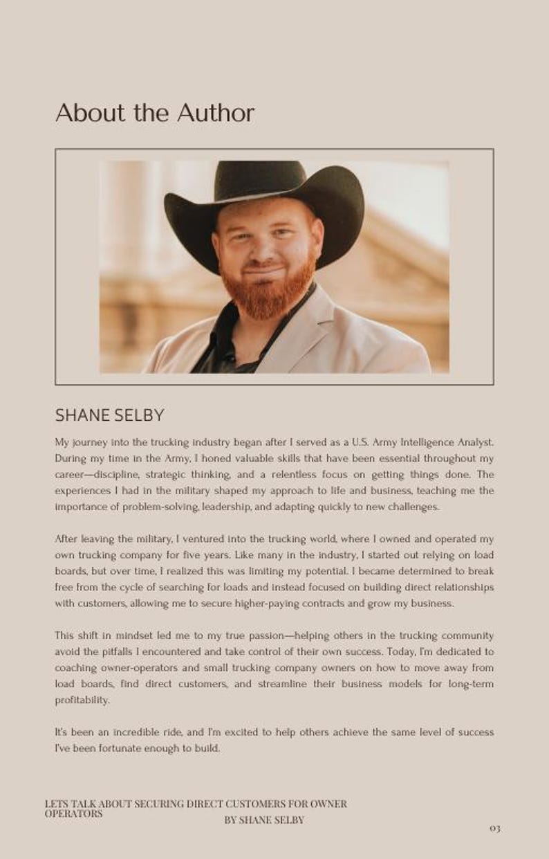 Securing Direct Customers as a Trucking Owner Operator - Etsy