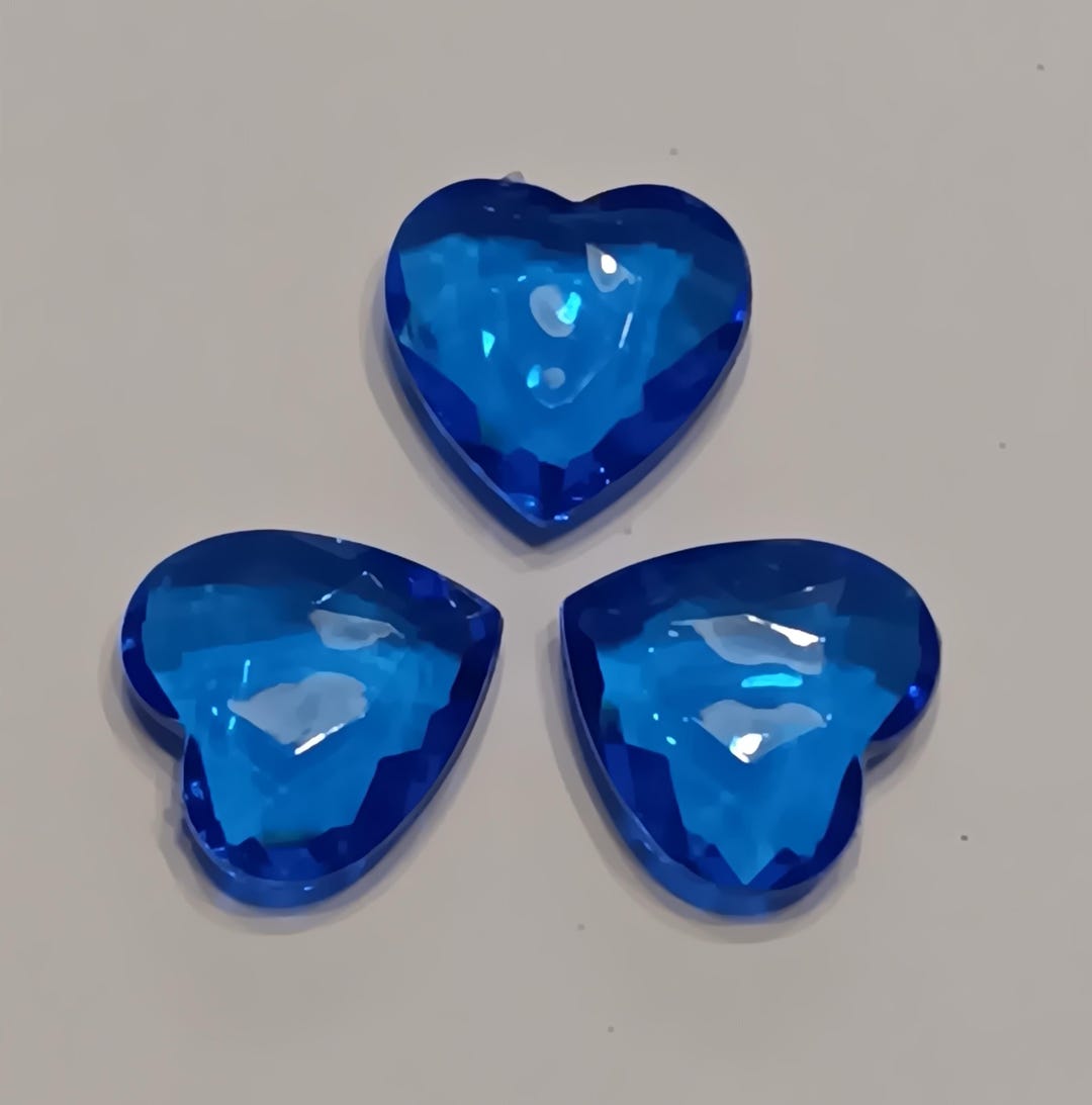 24mm Royal Blue Acrylic Hearts - Table Scatter; Vase Filler ...