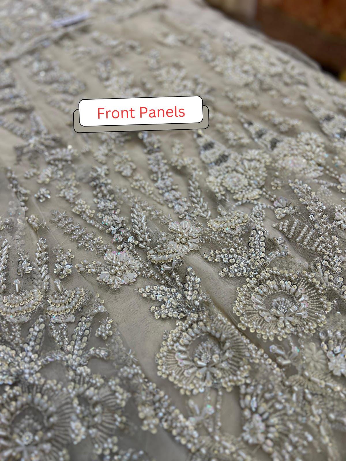 Ash White Formal Pakistani Indian Wedding Dresses Bridal Gown Dress ...