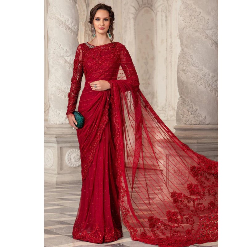 Pakistani Sarees Stitched - Etsy