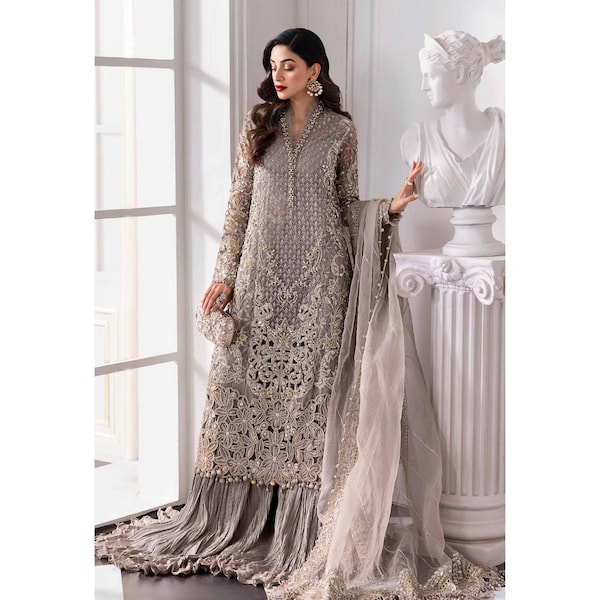 Crushed Sharara Suit - Etsy