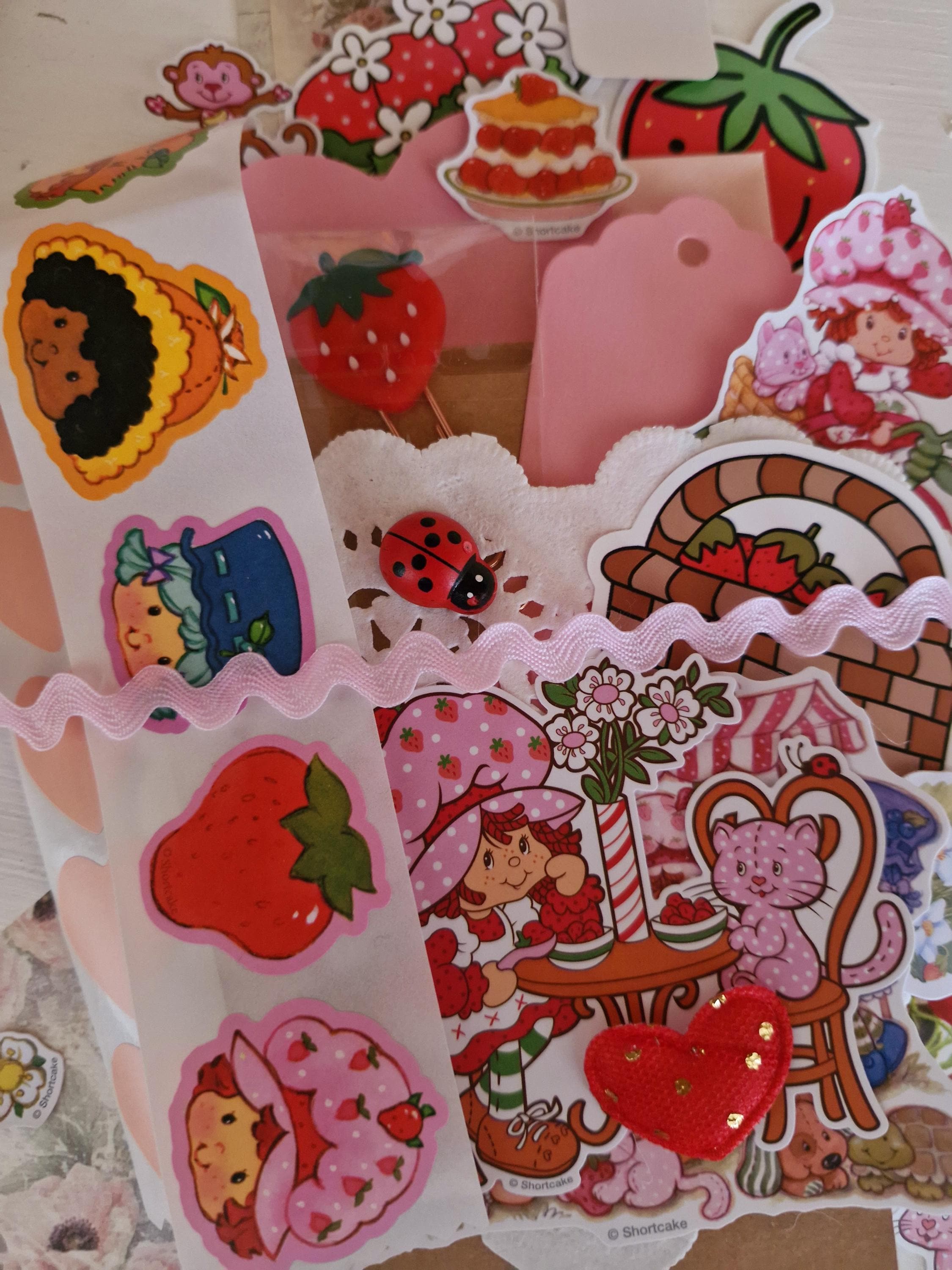 Strawberry Shortcake Stickers Papers Cards Scrapbooking and Journalling ...