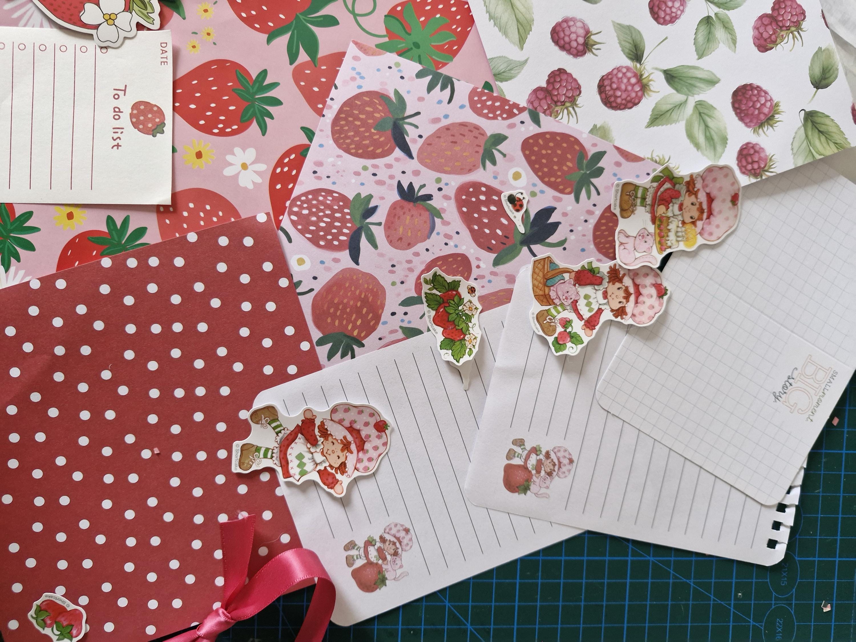 Strawberry Shortcake Stickers Papers Cards Scrapbooking and Journalling ...