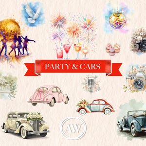 Watercolor Wedding Clipart | Floral Wedding PNG | Wedding Invite, Save ...