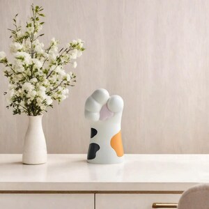 Cat Paw Vase – Cute Cartoon Claw Resin Flower Vase for Table ...