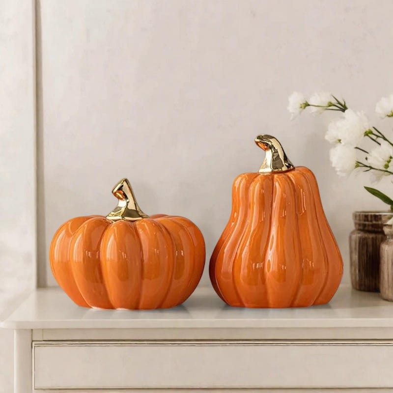 Ceramic Pumpkins Decor - Etsy