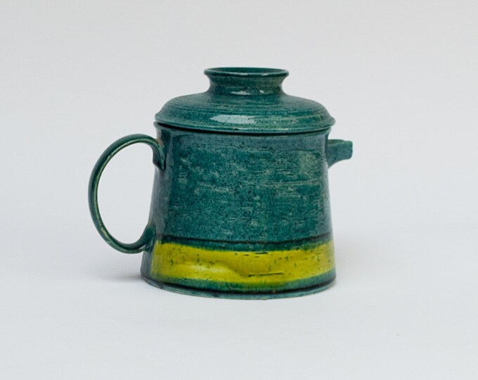Mid Century Baldelli Ceramic Teapot -- Italian -- Pottery -- Blue ...