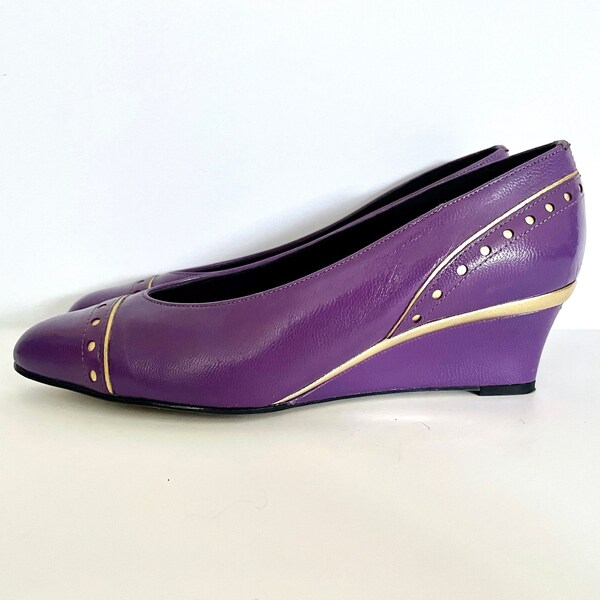 Purple Wedges - Etsy