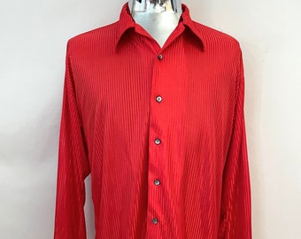 Mens Red Disco Shirt - Etsy