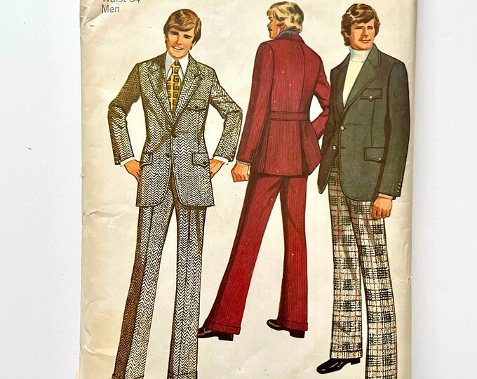 70's Partially Uncut, Simplicity 5161, Suit (40) - Etsy