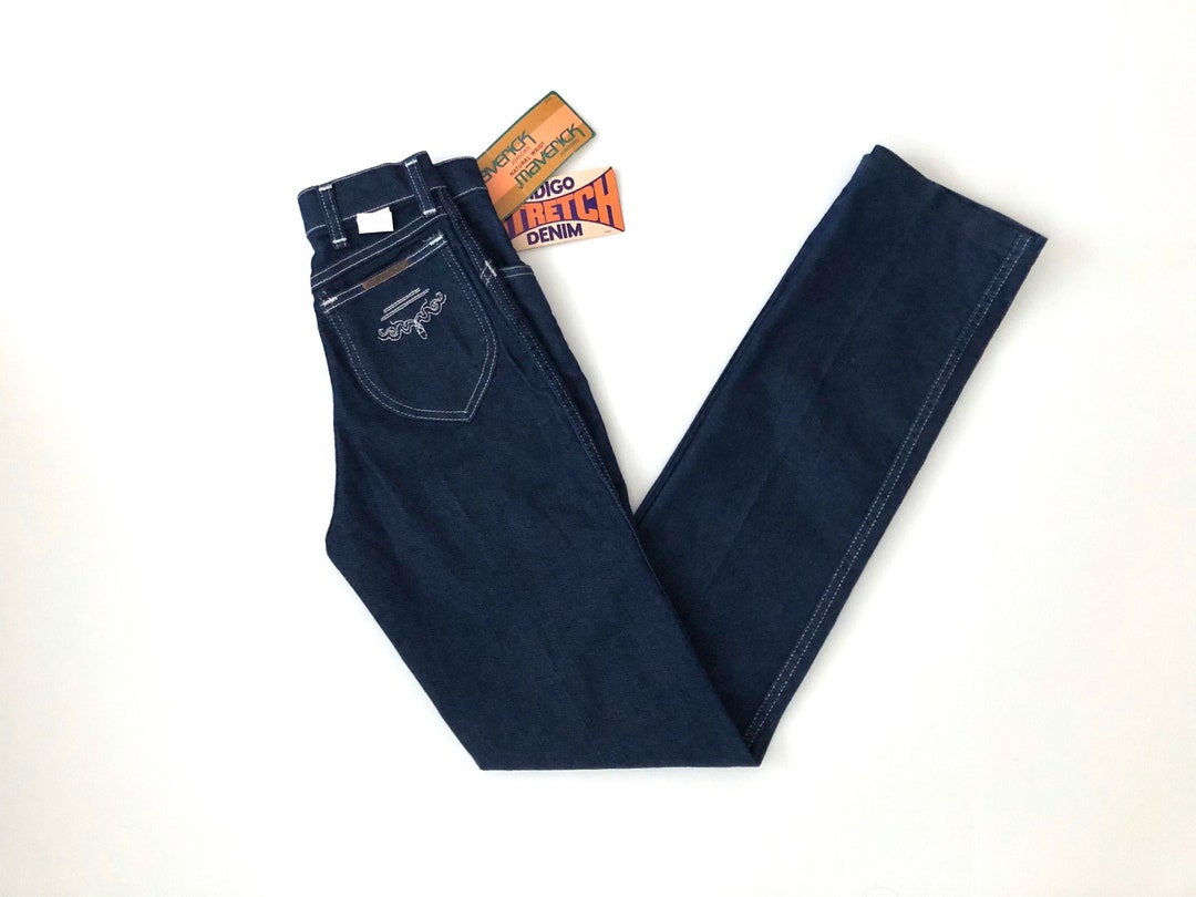 Vintage 70's Deadstock, Maverick Jeans, High Waisted, Stright Leg, Long ...