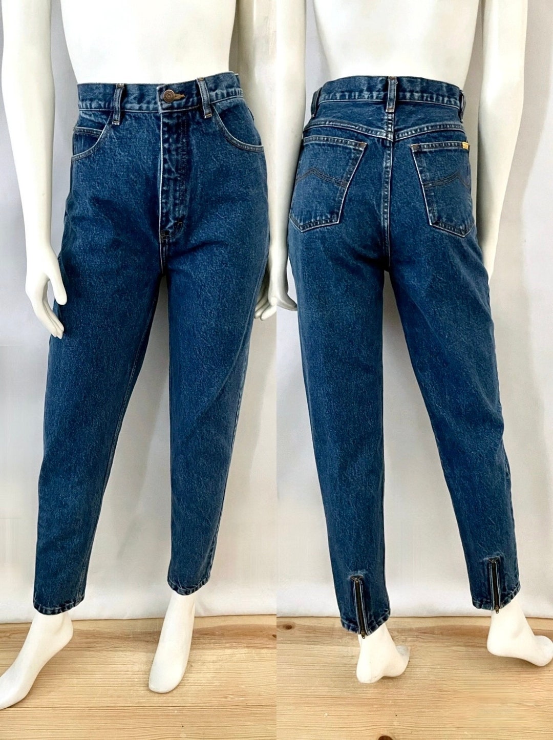 80's/90's Jeanjer, Ankle Zip, Jeans (size 10) - Etsy