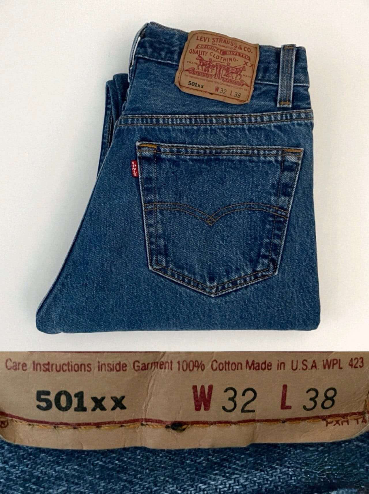Vintage 90's Levi's 501 Jeans USA, Button Fly, Denim (W29 Vintage 90's Levi's 501 Jeans USA, Button Fly, Denim (W29