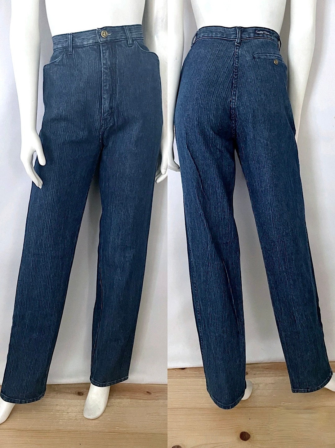 Vintage 80's Seattle Blues Jeans High Waisted Denim size 8 - Etsy