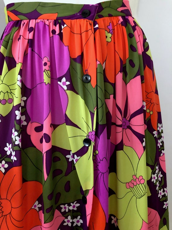 Vintage 60's/70's Speedo, Neon, Floral, Flare, Mini S… - Gem
