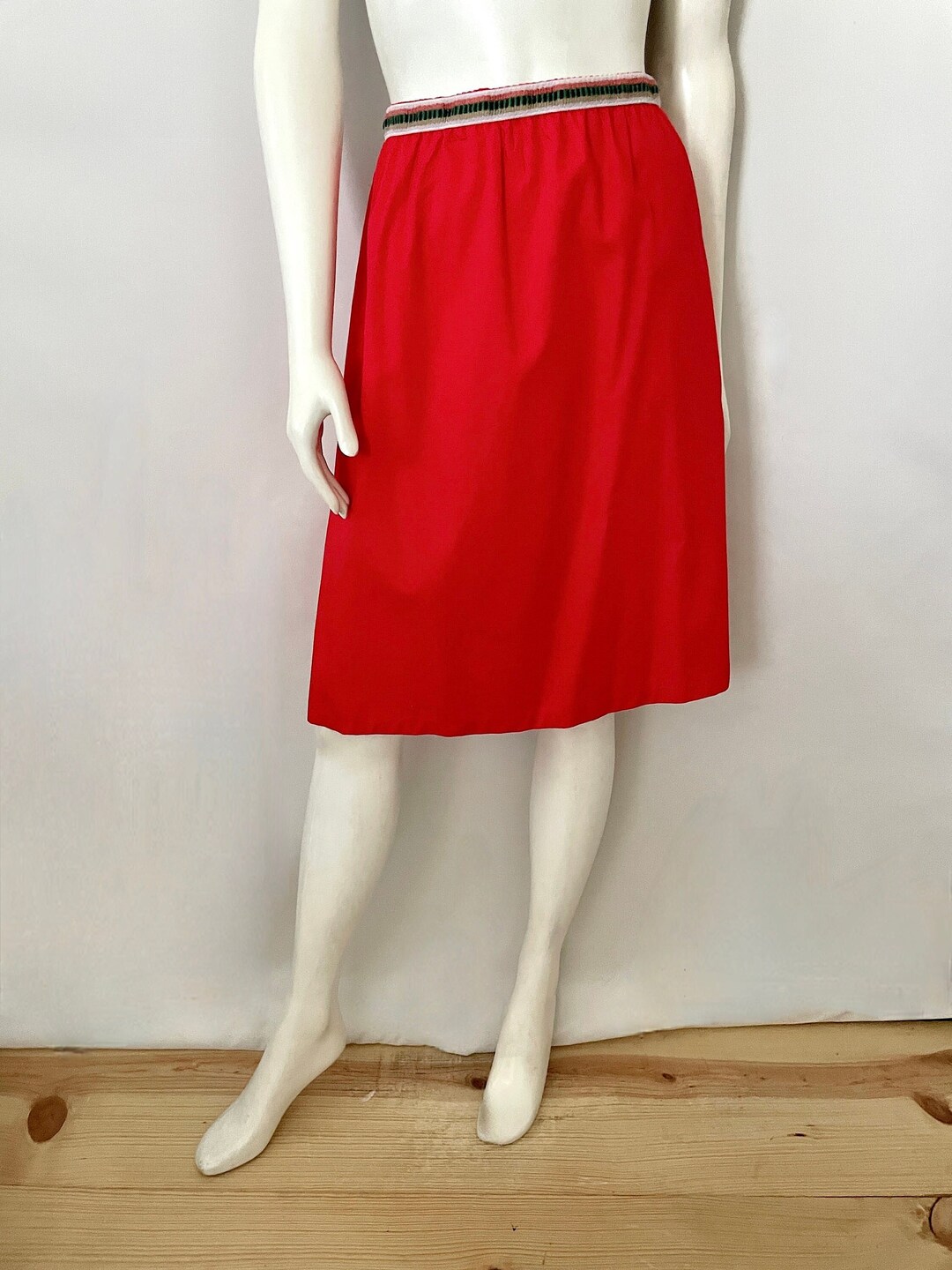 Vintage 70er Rot, A Line Rock von Punch Line L und XL - Etsy Österreich