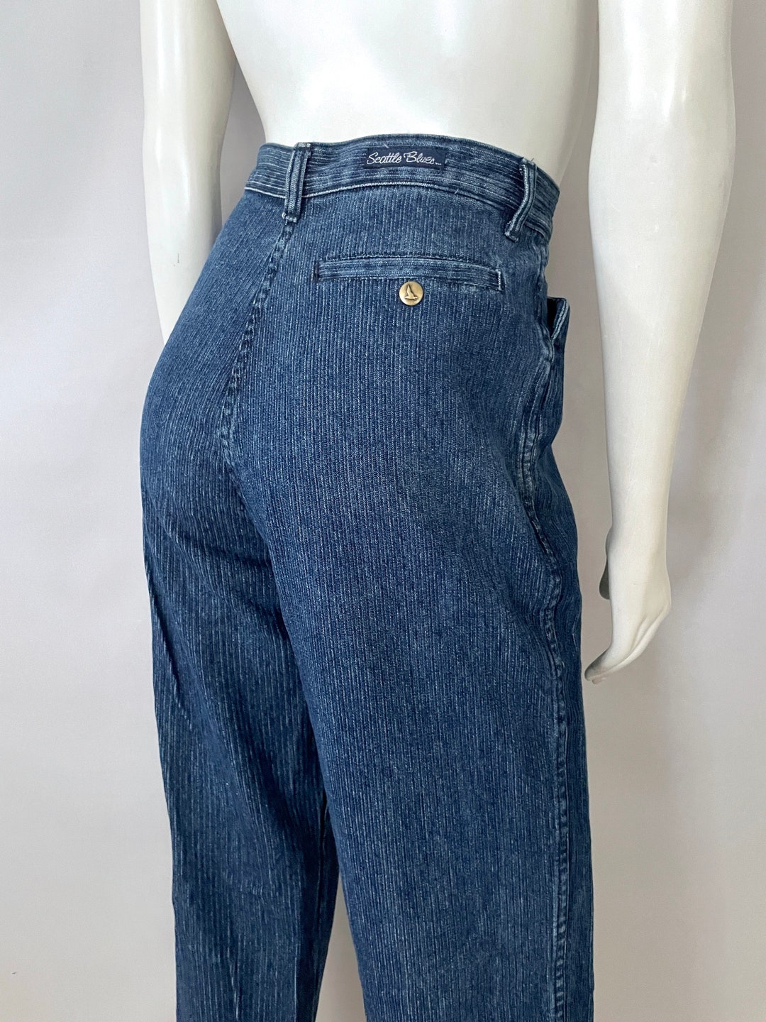 Vintage 80's Seattle Blues Jeans High Waisted Denim (size 8) - Etsy