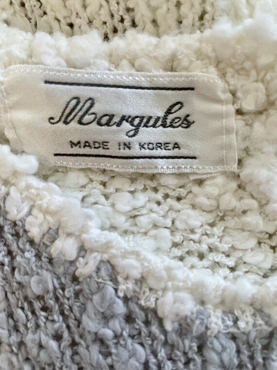 Vintage 80's Margules, White, Pink, Acrylic, Sleevele… - Gem