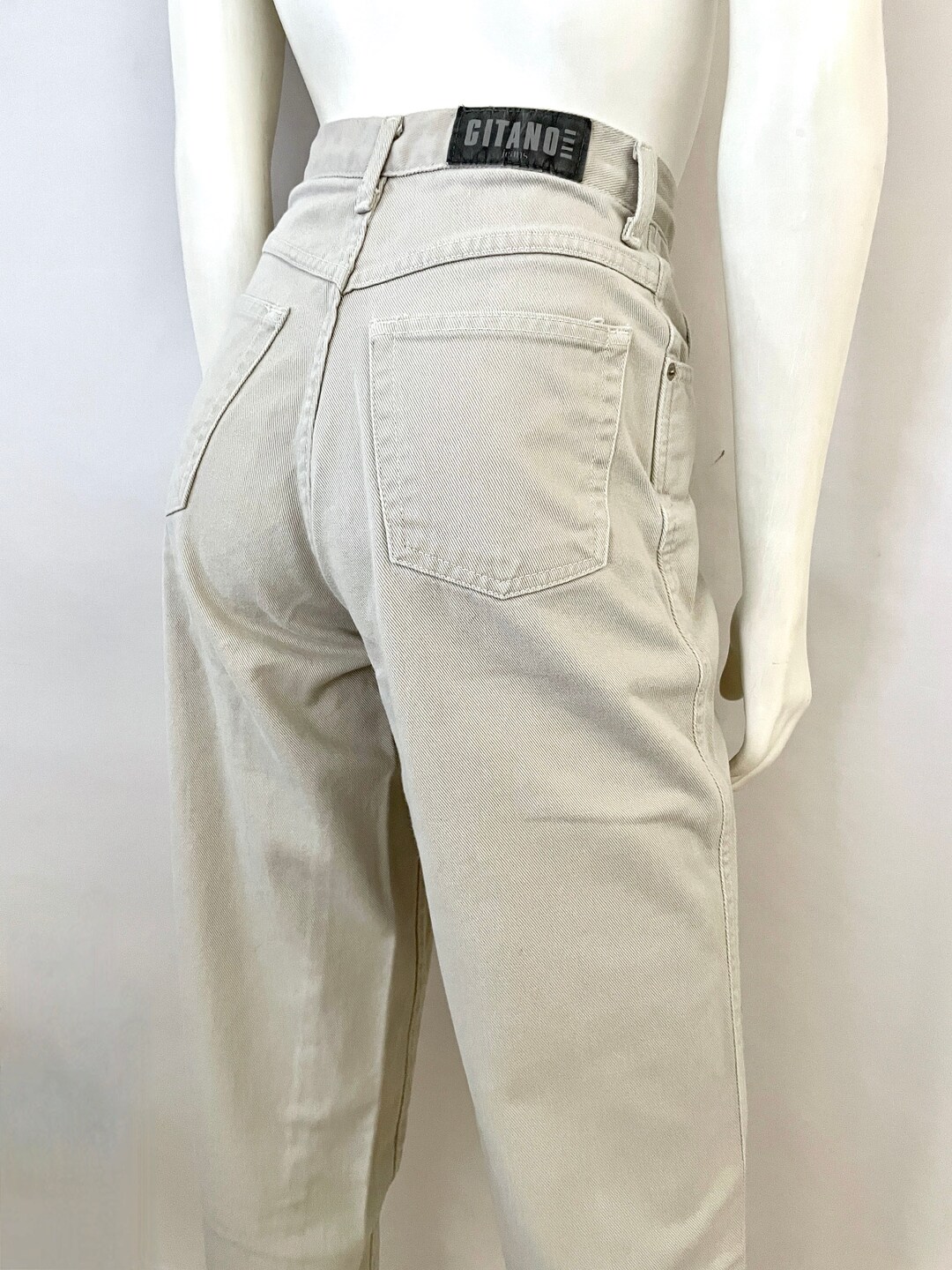 90's Gitano Jeans, Clay Gray, Tapered Leg, Denim (size 8) - Etsy