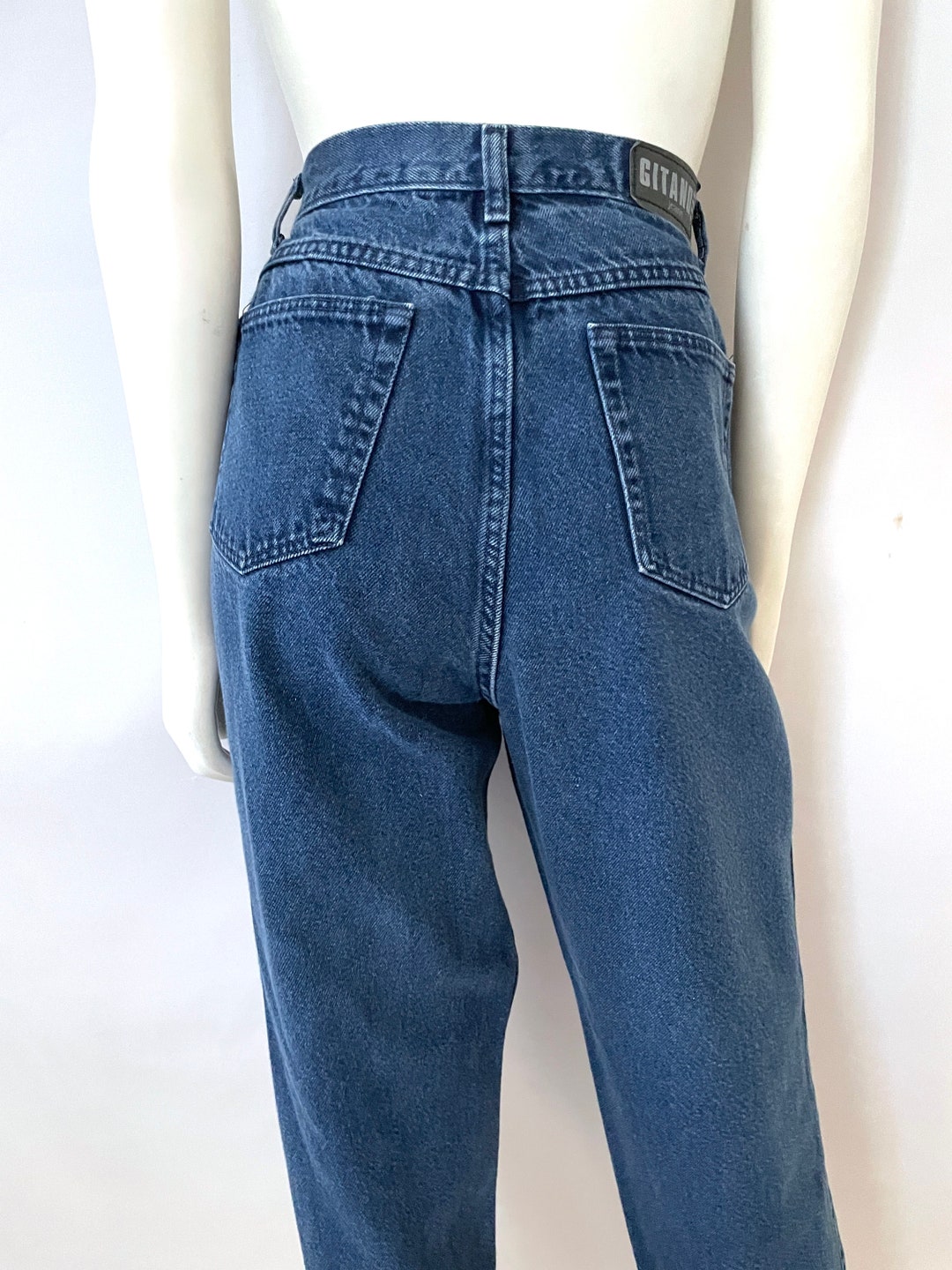 90's Gitano Jeans, Navy Blue, Tapered Leg, Denim (XL) - Etsy